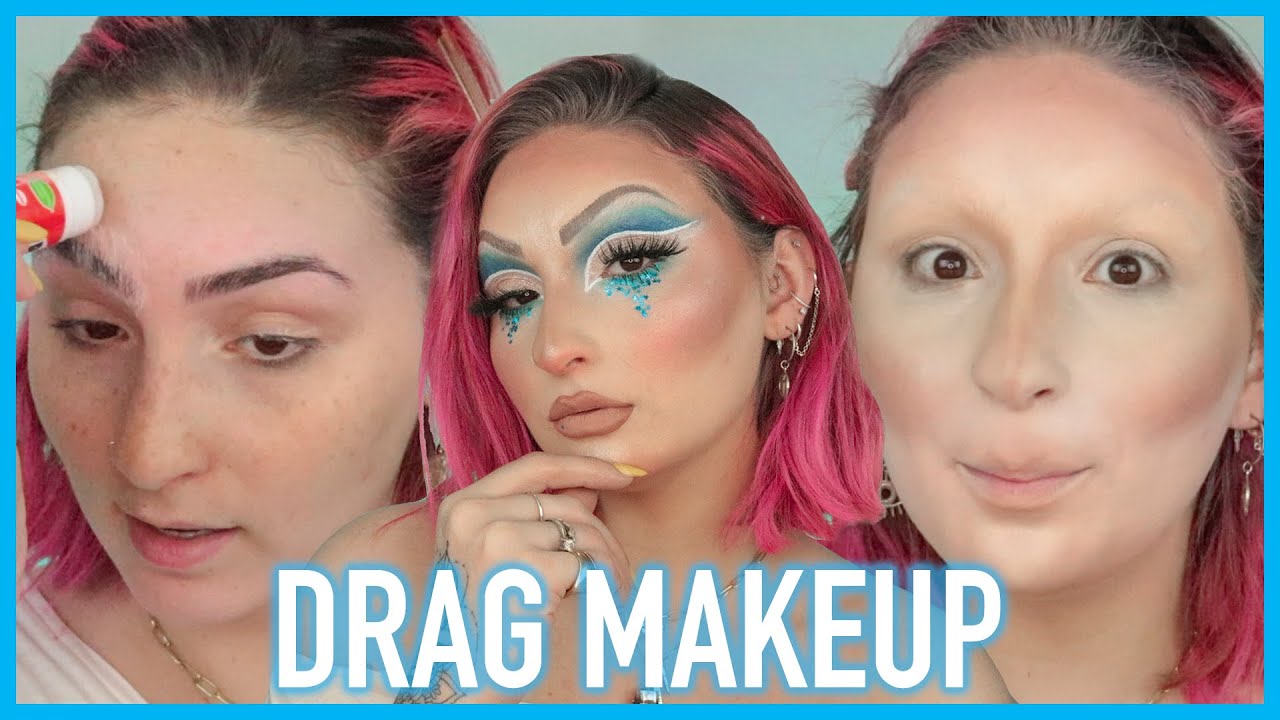 Fiz Maquiagem de Drag e Amei