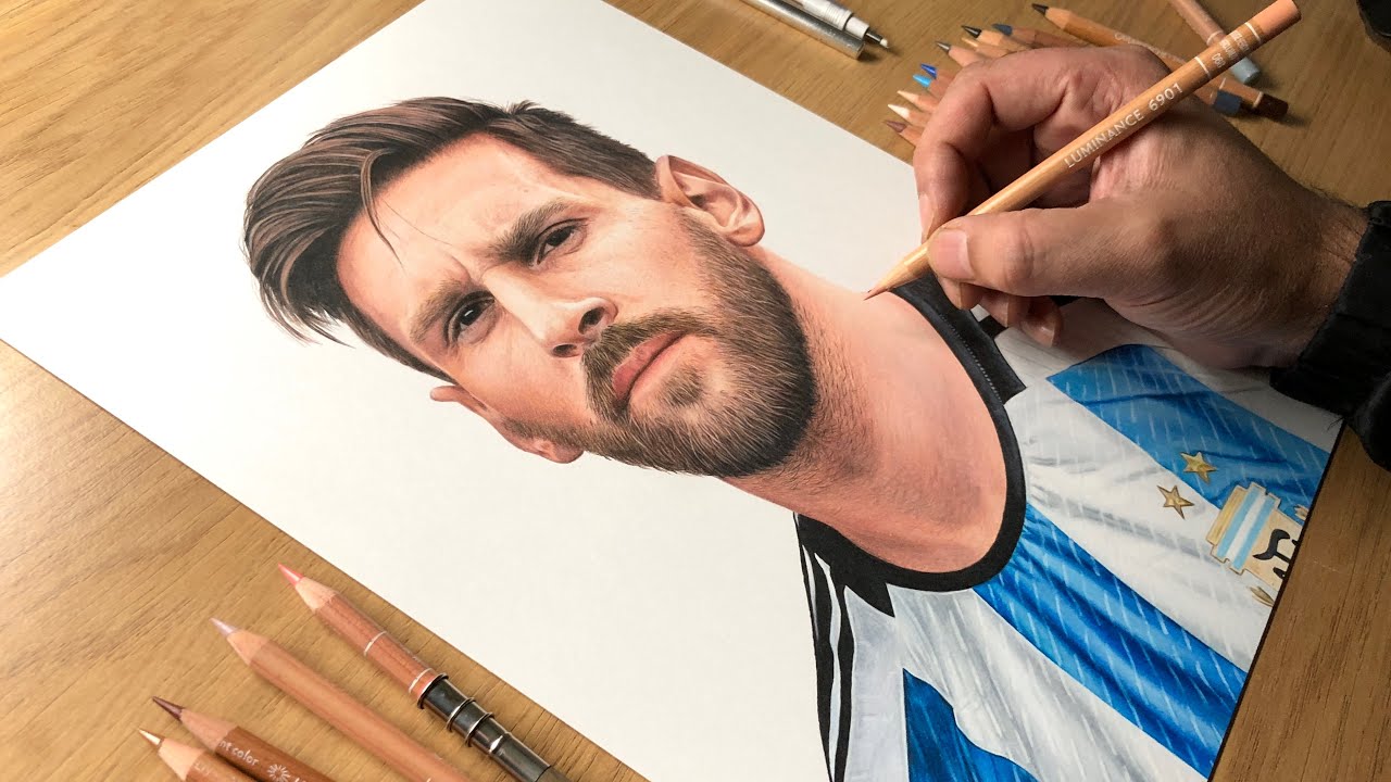You Won’t Believe This Lionel Messi Drawing Hyper Realistic Time-Lapse