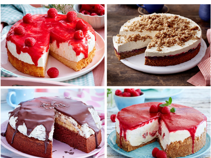 Profiteroles-Torte mit Windbeutelchen-Füllung