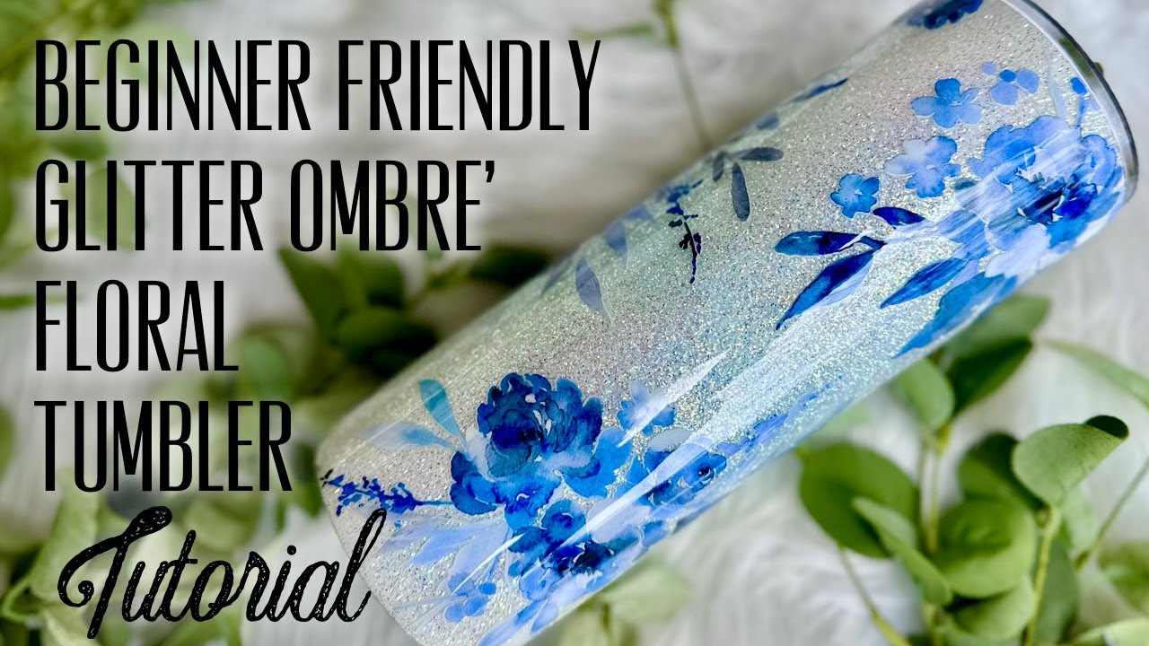 Floral tumblers look professional with this simple combo