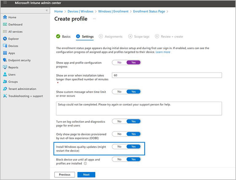 Aktuelle Windows-Updates während der Ersteinrichtung installieren ...