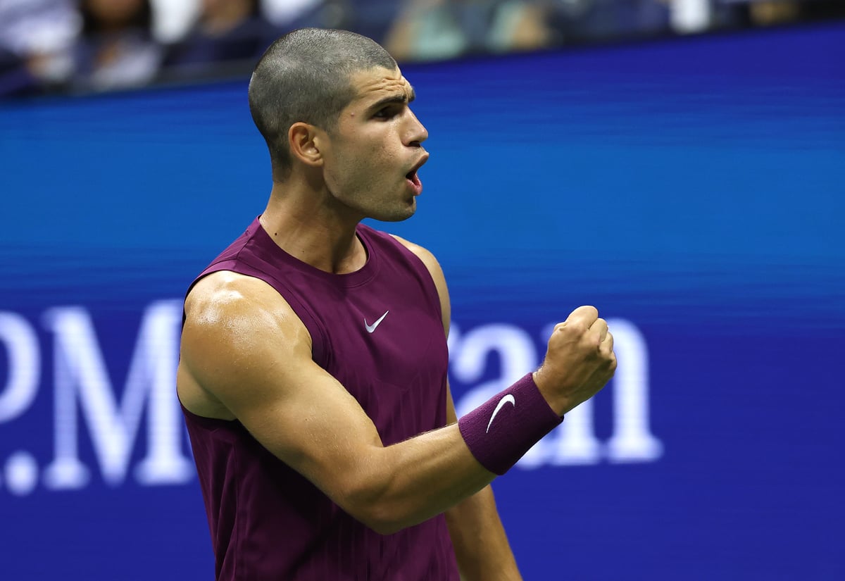 Carlos Alcaraz shows off new haircut at US Open and explains buzzcut ...