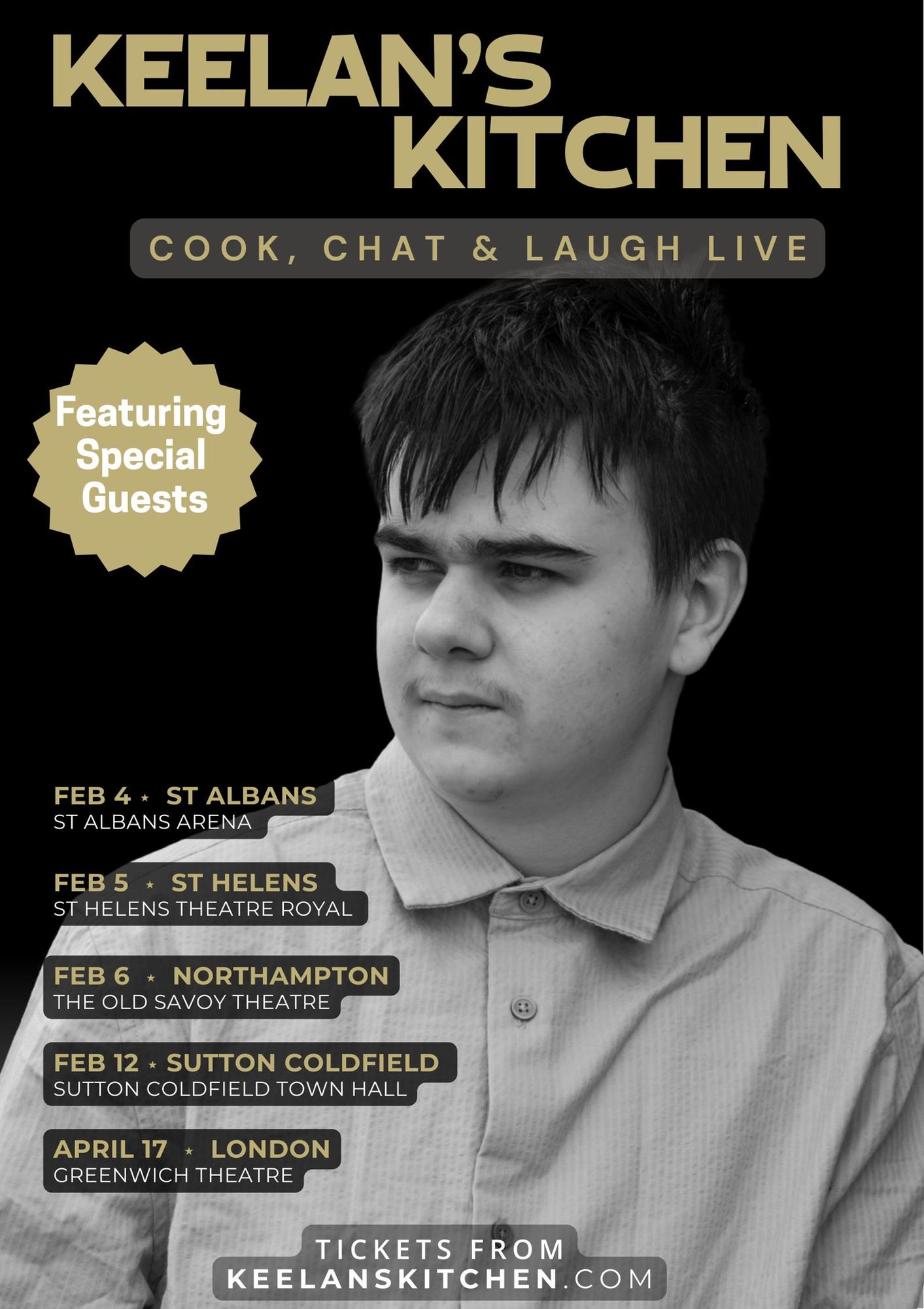 Keelan Wright launches debut UK theatre tour blending food, fun and ...