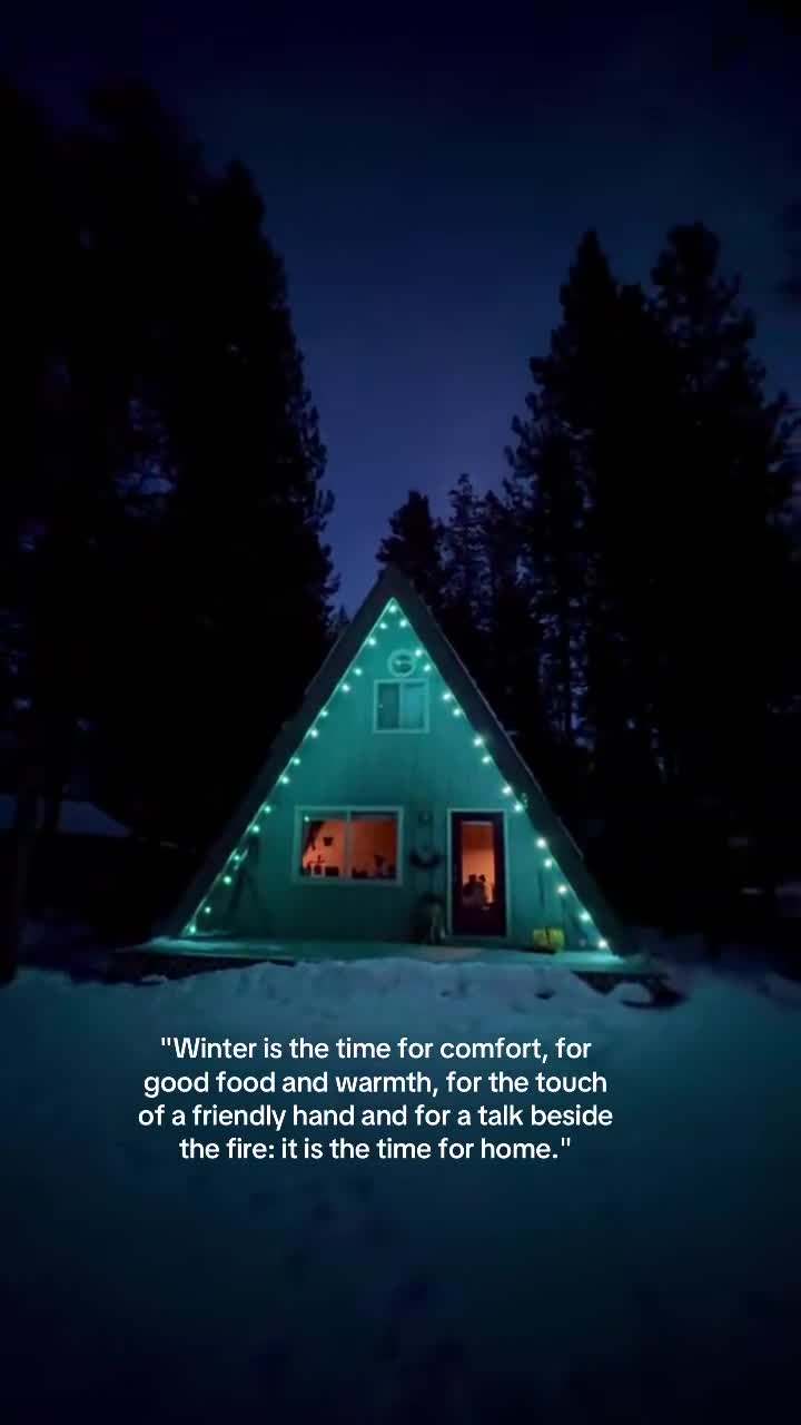 Thank you winter for cozy vibes & magic you bring to our cabin tiny ...