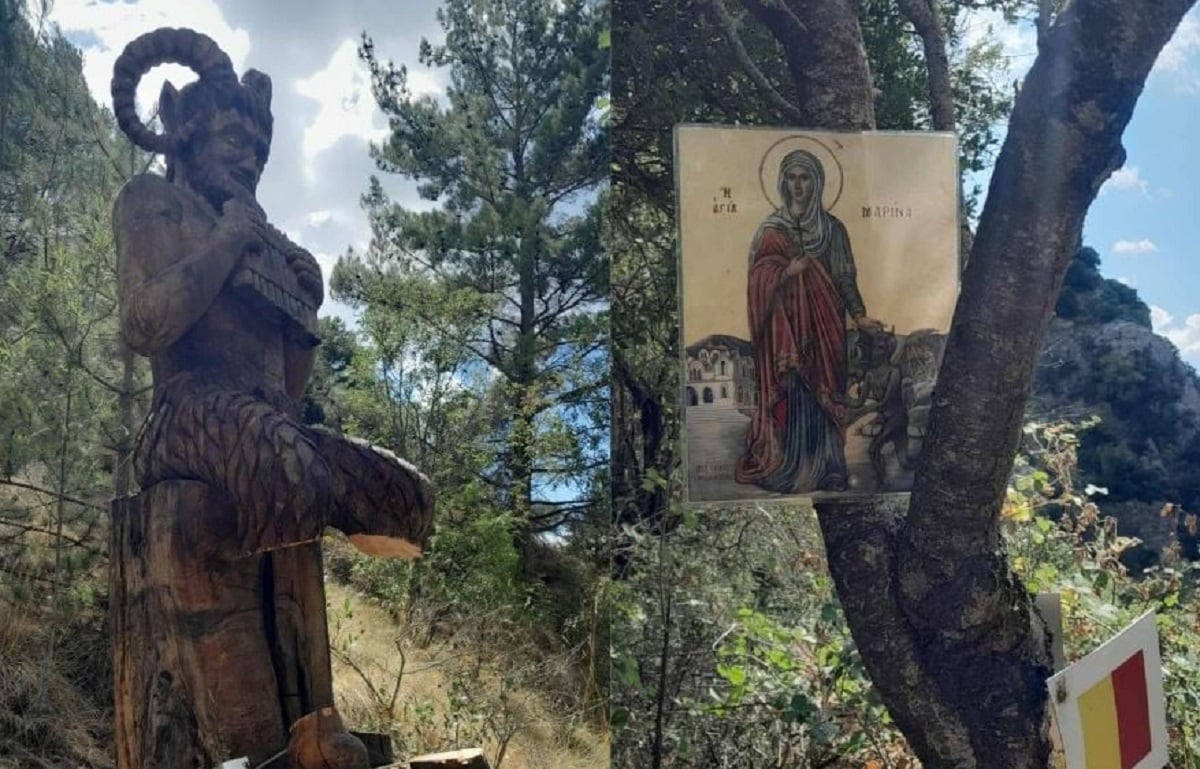 Στεμνίτσα Αρκαδίας: Βανδάλισαν το άγαλμα του Πάνα – Φέιγ βολάν και ...