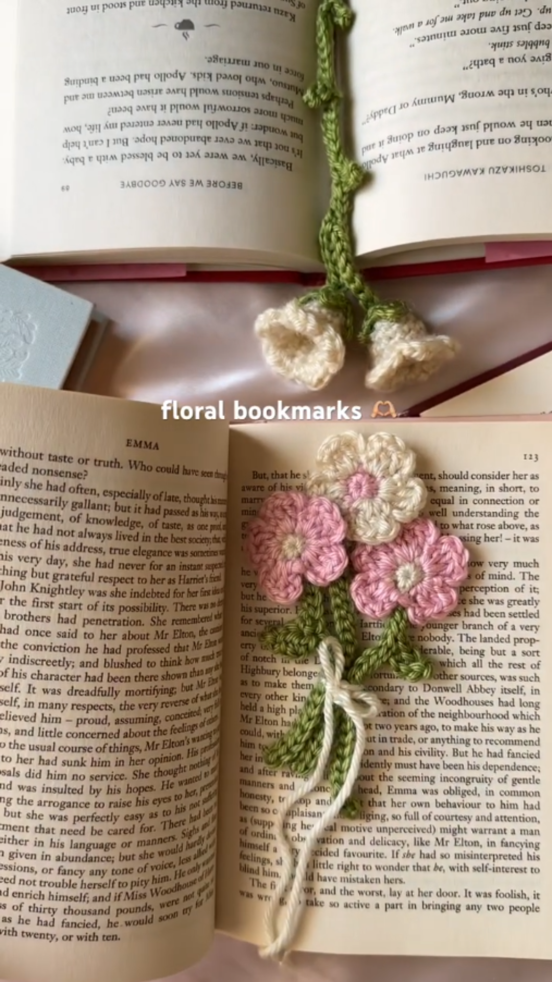 Create Your Own Cute Crochet Flower Bookmarks