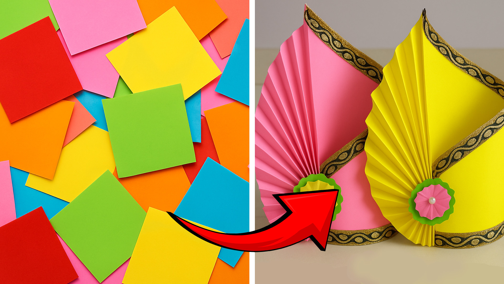 How to Make Paper Vase at Home