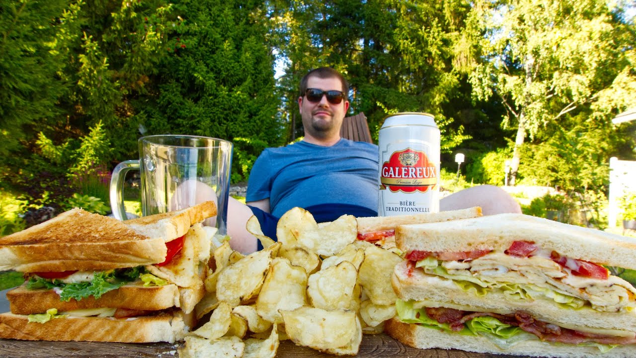 Peaceful Garden Vibes with a BLT Sandwich ASMR Mukbang