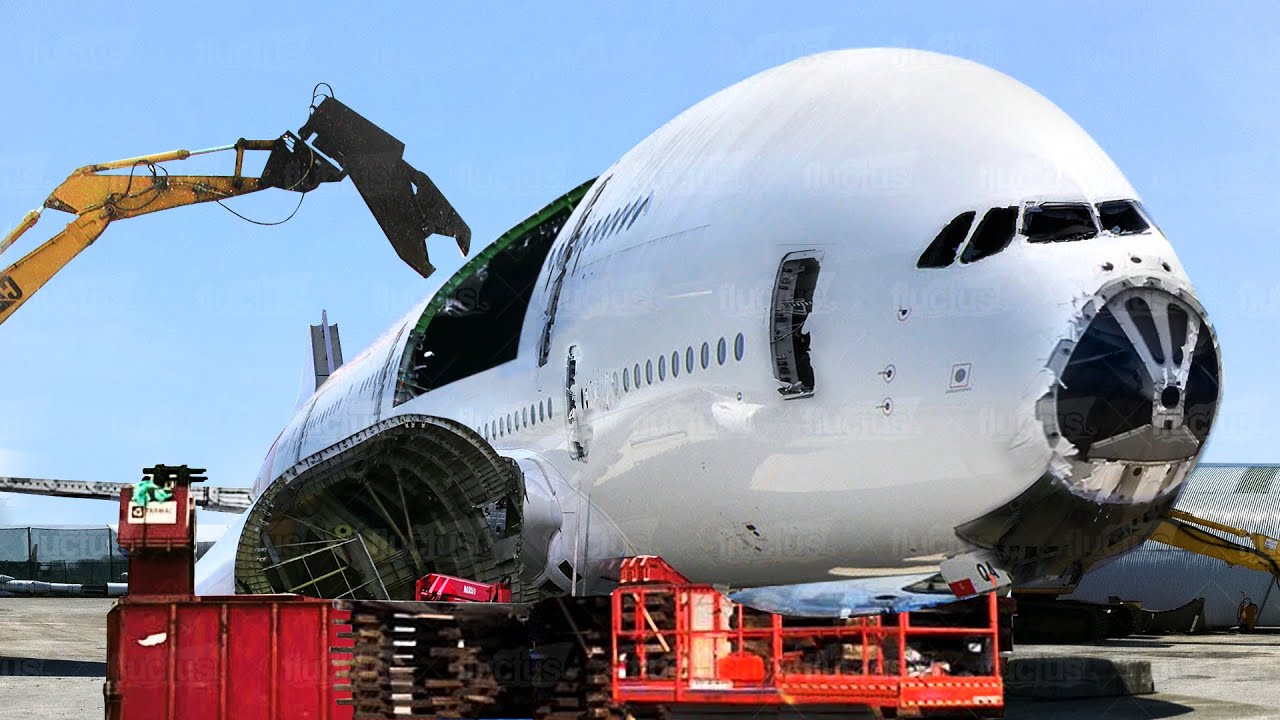 The process of destroying and recycling $180 million aircraft