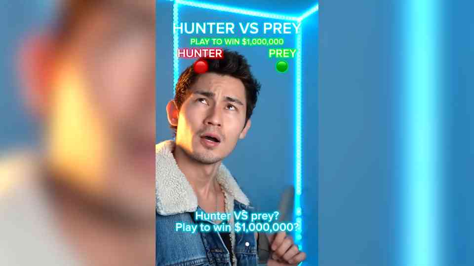 Million-dollar hunter vs. prey