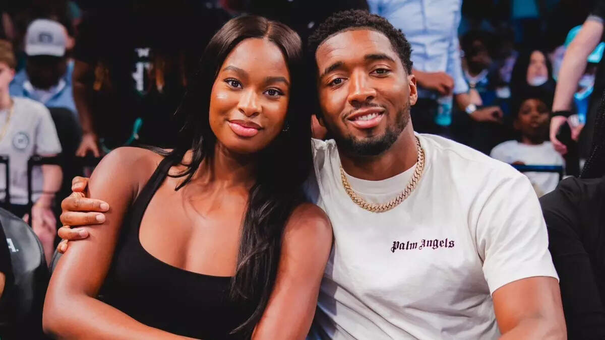 Donovan Mitchell makes rare public appearance with girlfriend Coco ...