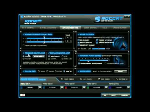 ROCCAT Kone XTD Gaming Mouse Software Overview