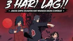 Kode Redeem FF x Naruto Shippuden, Event 3.000 Diamonds Hingga 28 ...