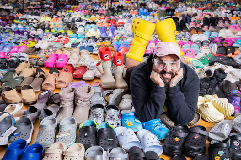 CT's 'Croc King' has a Guinness World Record – and nearly 4,000 Crocs