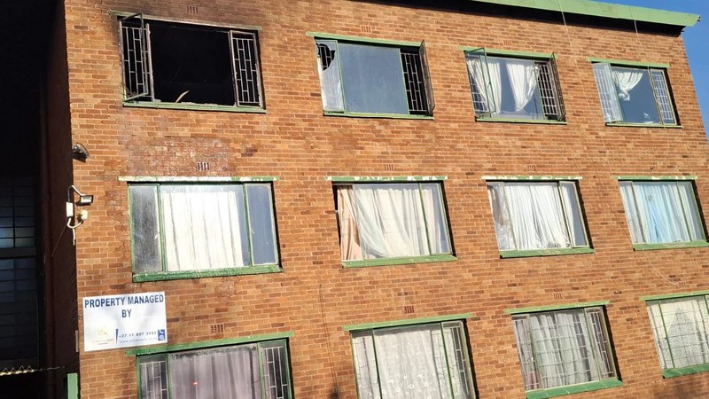 Boksburg fire: Emergency teams rescue two adults from burning building
