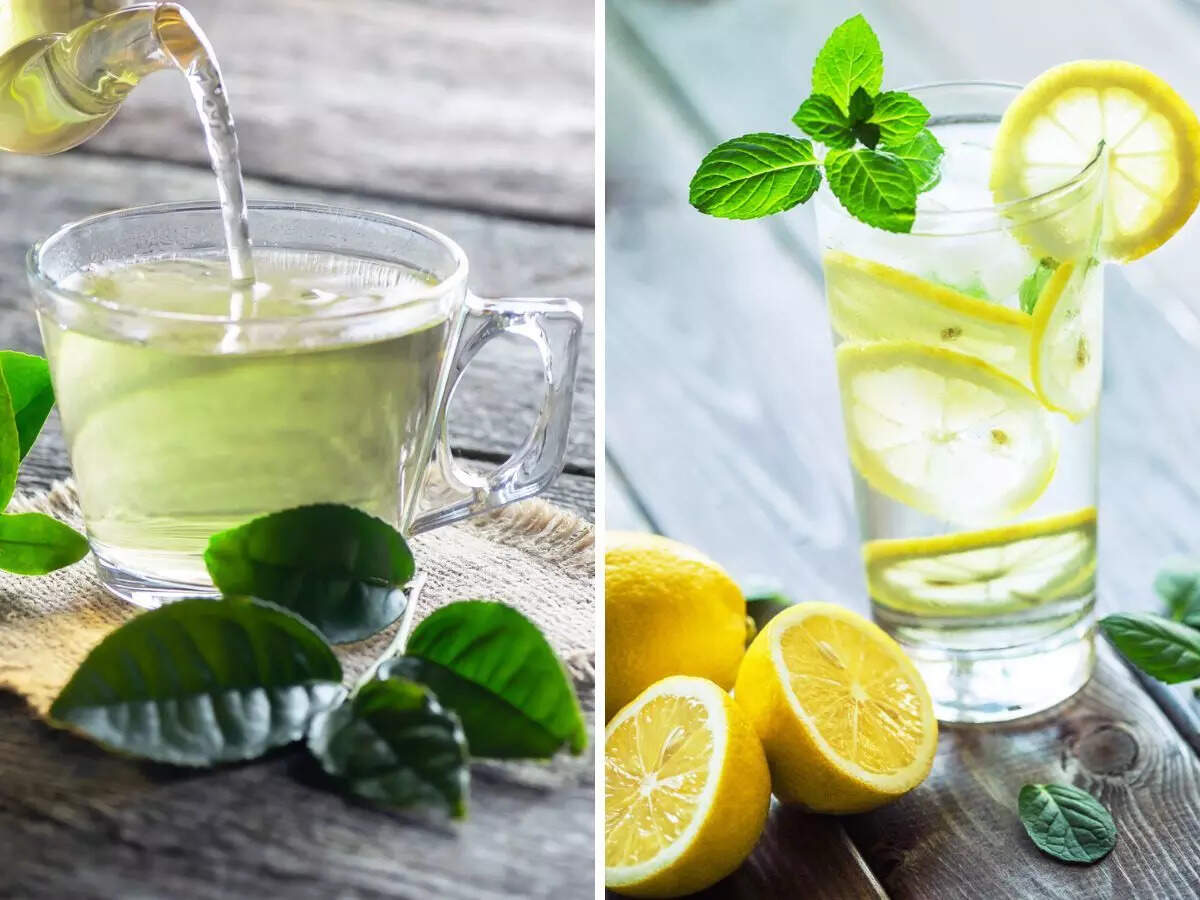 Green tea or lemon water- which is beneficial for healthy and glowing ...