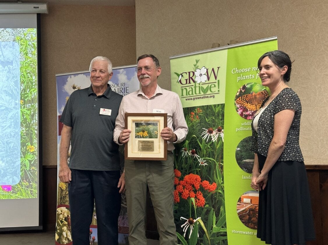 Alan Branhagen honored for championing native plants