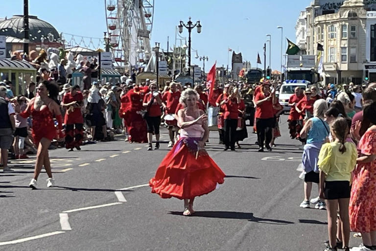 Crowds line the streets for fantastic Worthing carnival procession