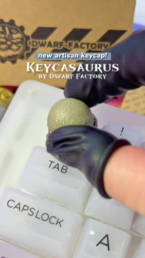 Keycasaurus T Wrex Artisan Keycap by Dwarf Factory