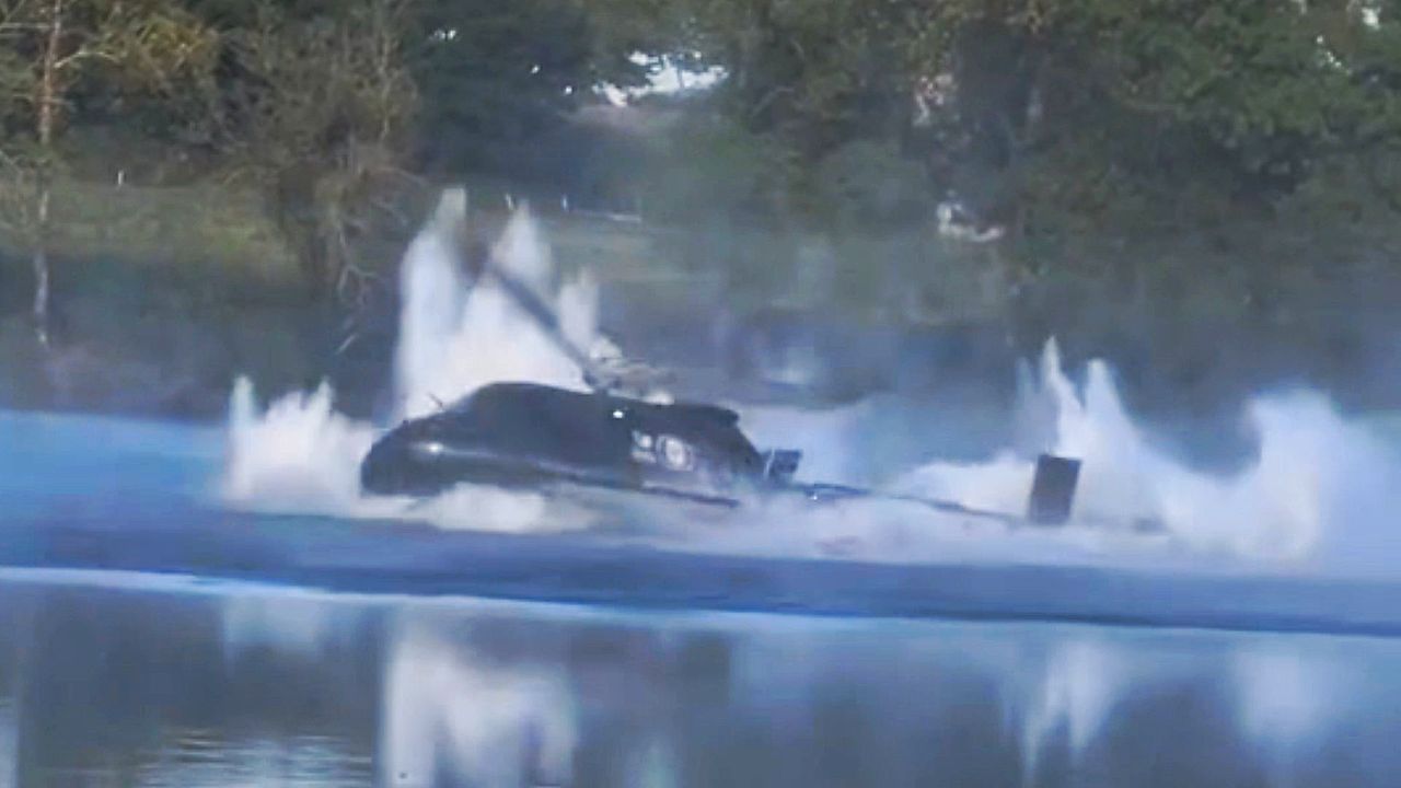 Waterbombing helicopter crashes into pond during refill in France