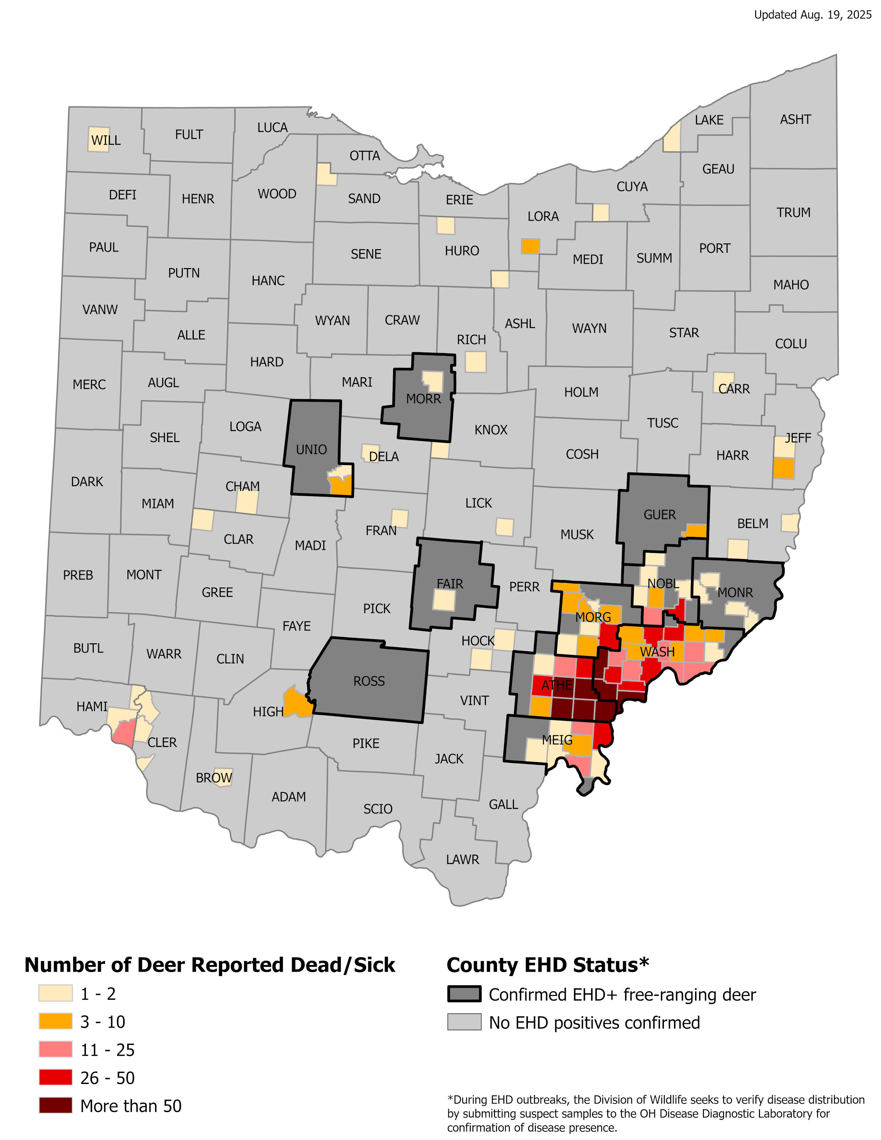 Ohio's deer are dying due to a deadly disease outbreak. Here's what you ...