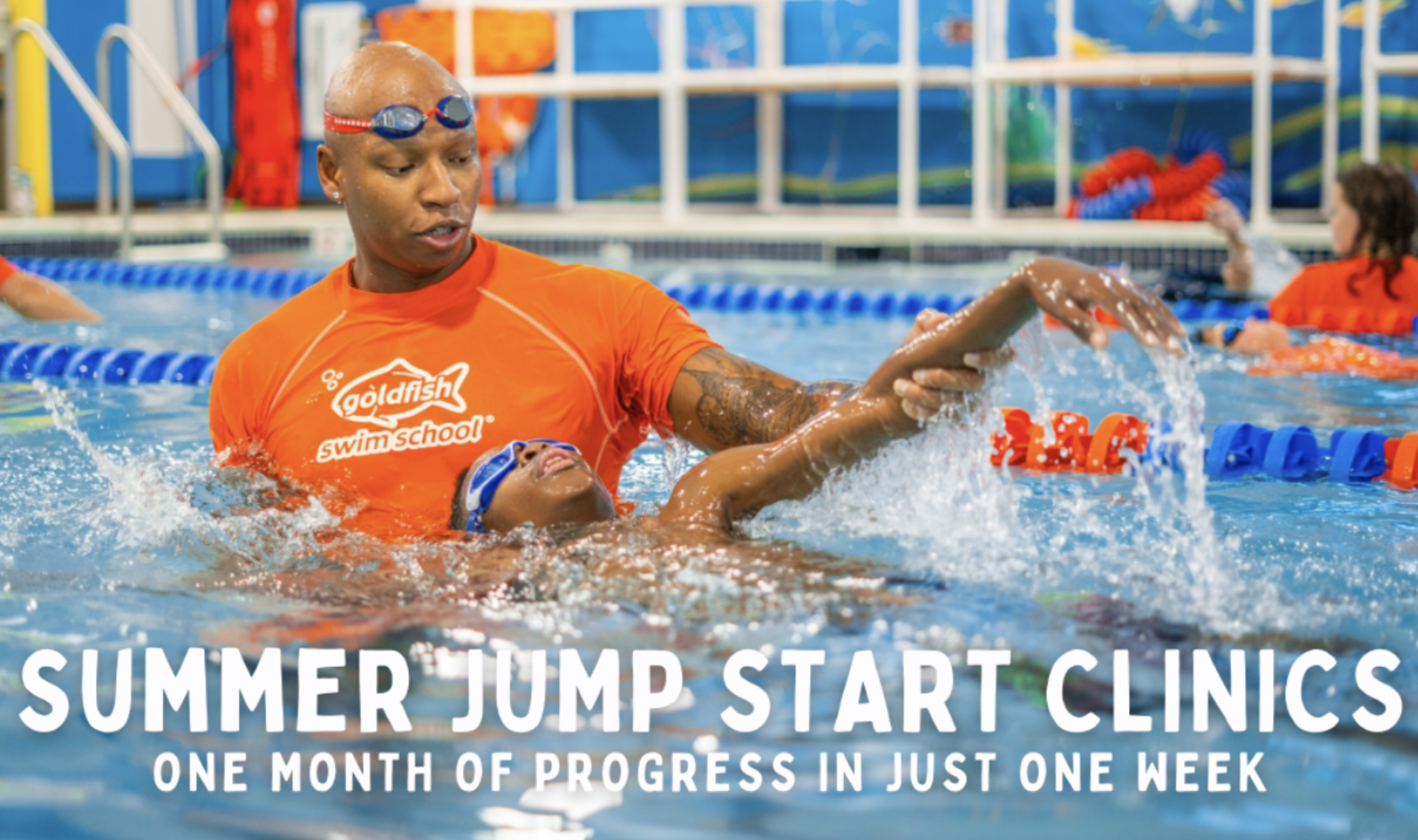 Summer jump start clinics at Goldfish Swim School!