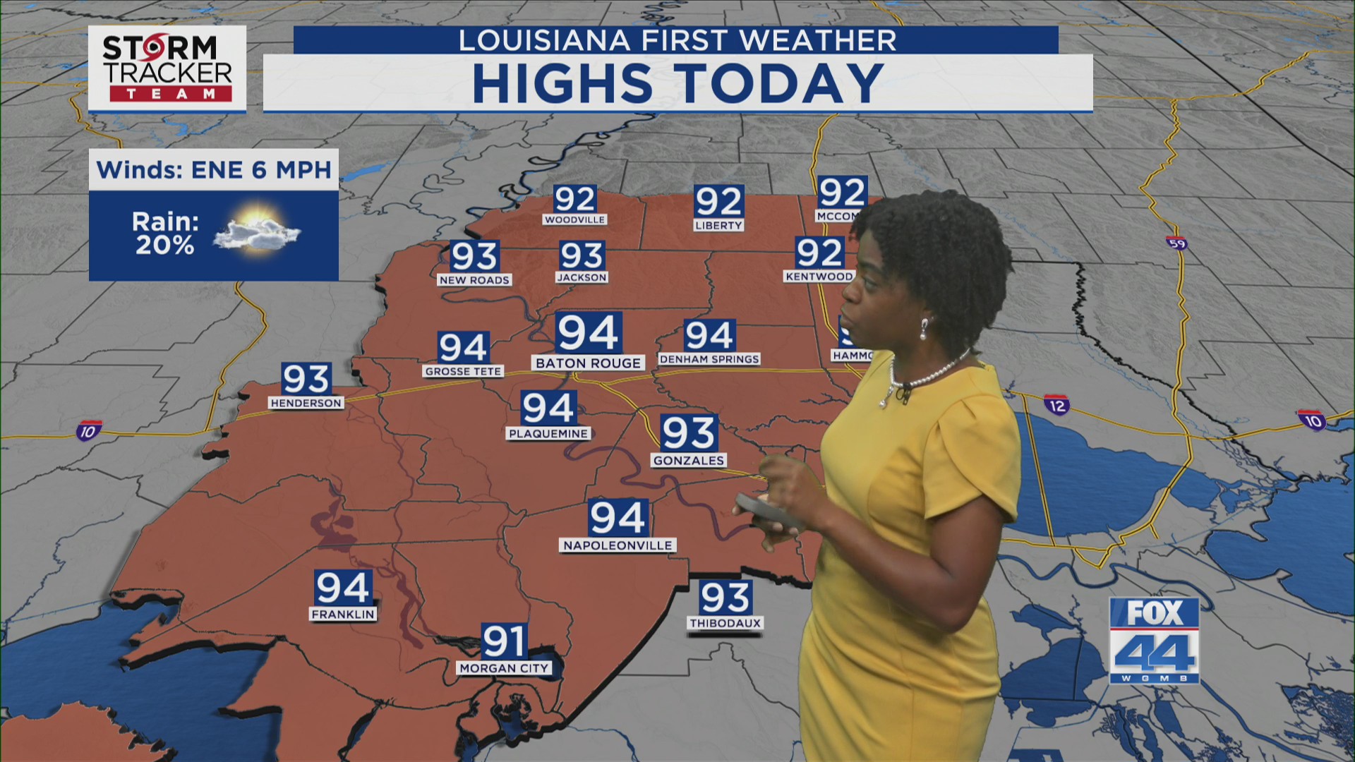 Tuesday Morning Forecast for Baton Rouge 8-26-25: Mostly Dry Tuesday ...