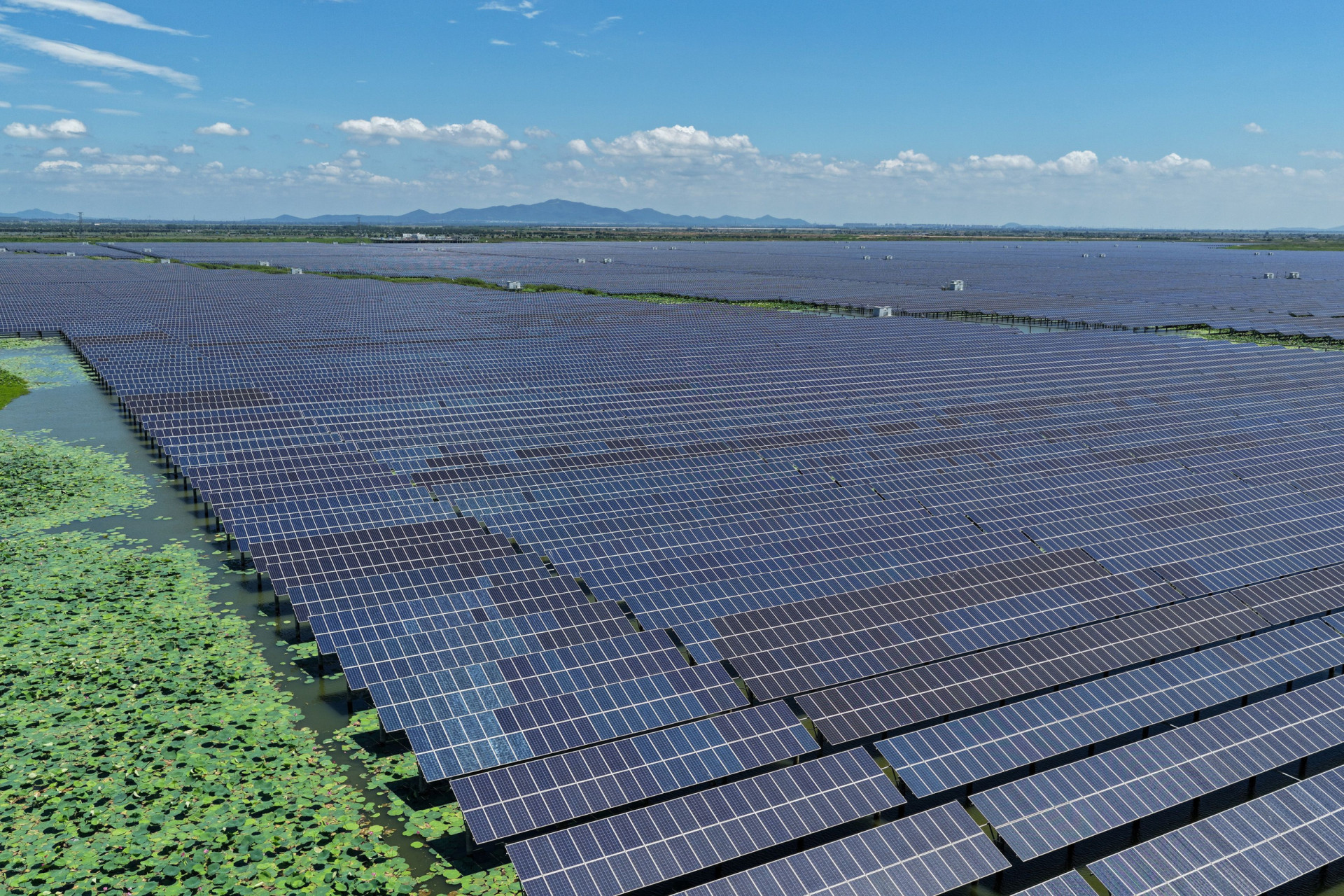 China builds world's largest solar farm