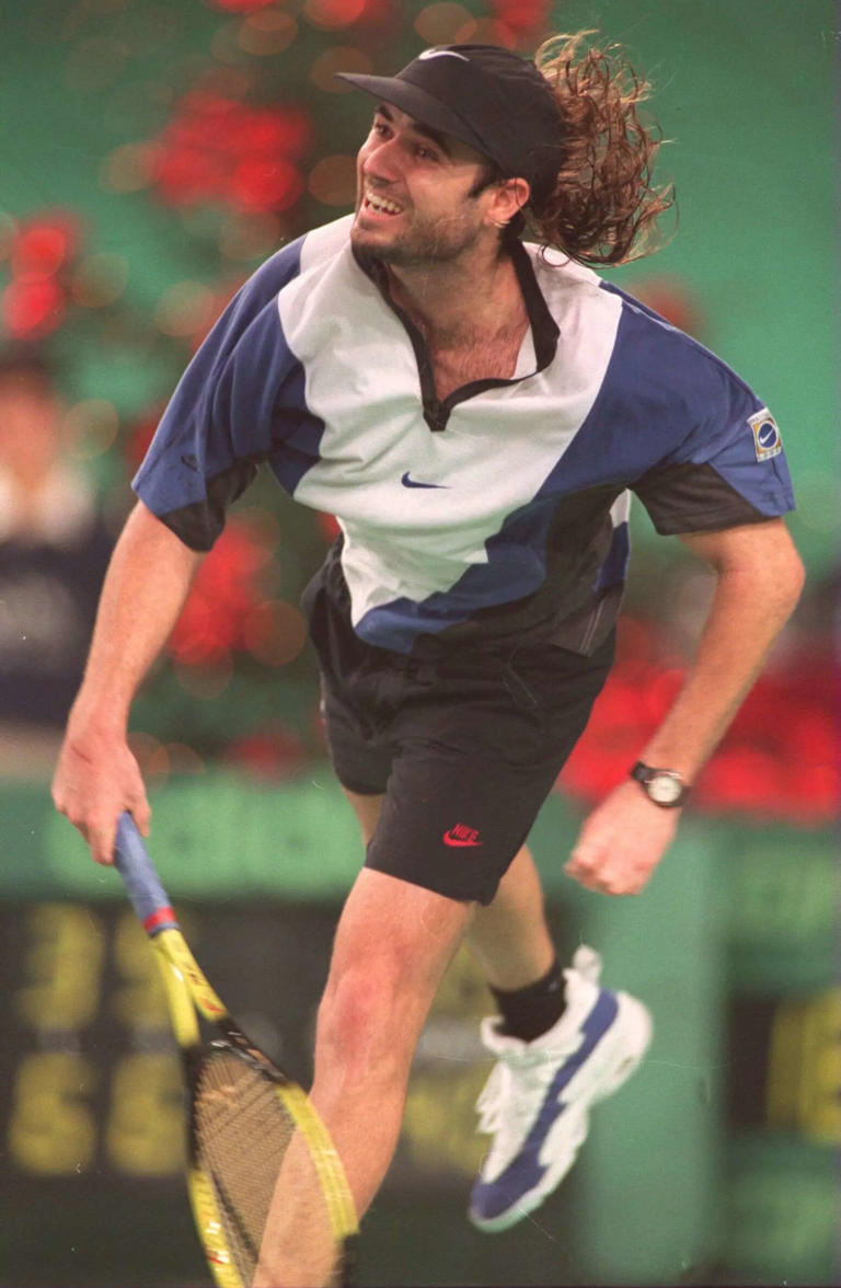 US Open 2025: Carlos Alcaraz's buzz cut vs Andre Agassi's bald era ...