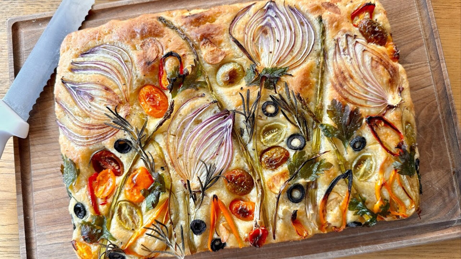 Garden Art Vegetable Focaccia Recipe