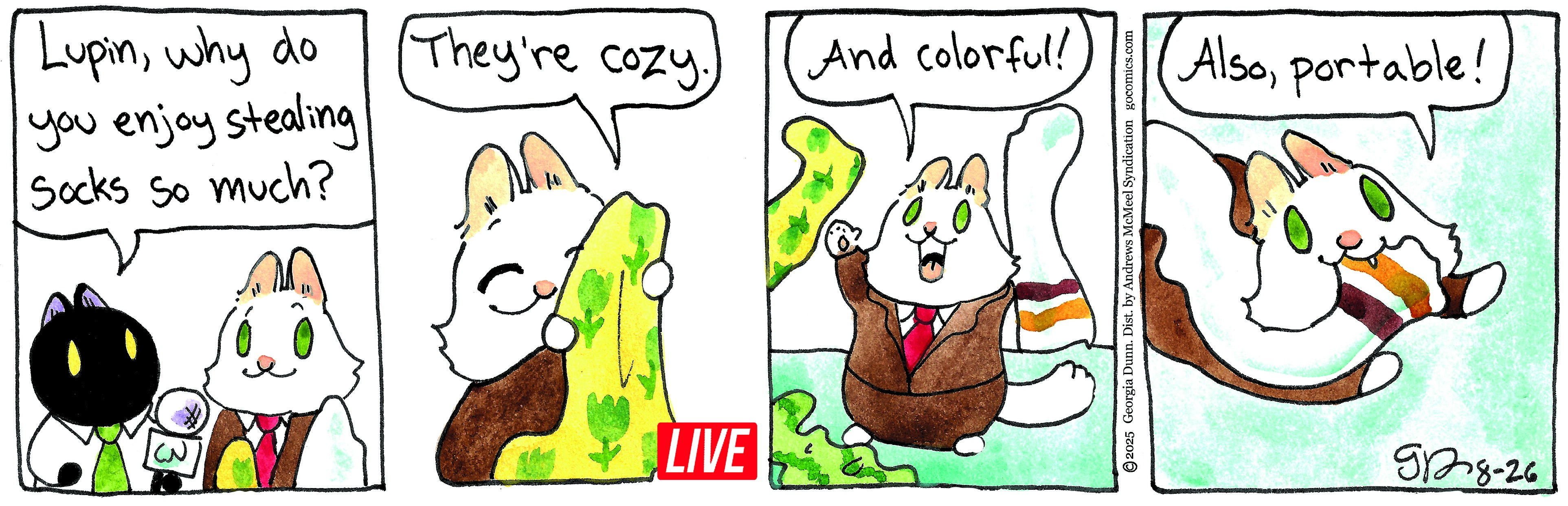 Breaking Cat News by Georgia Dunn