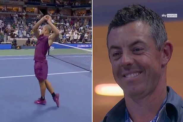 Carlos Alcaraz shows off golf swing (and new haircut) to Rory McIlroy ...
