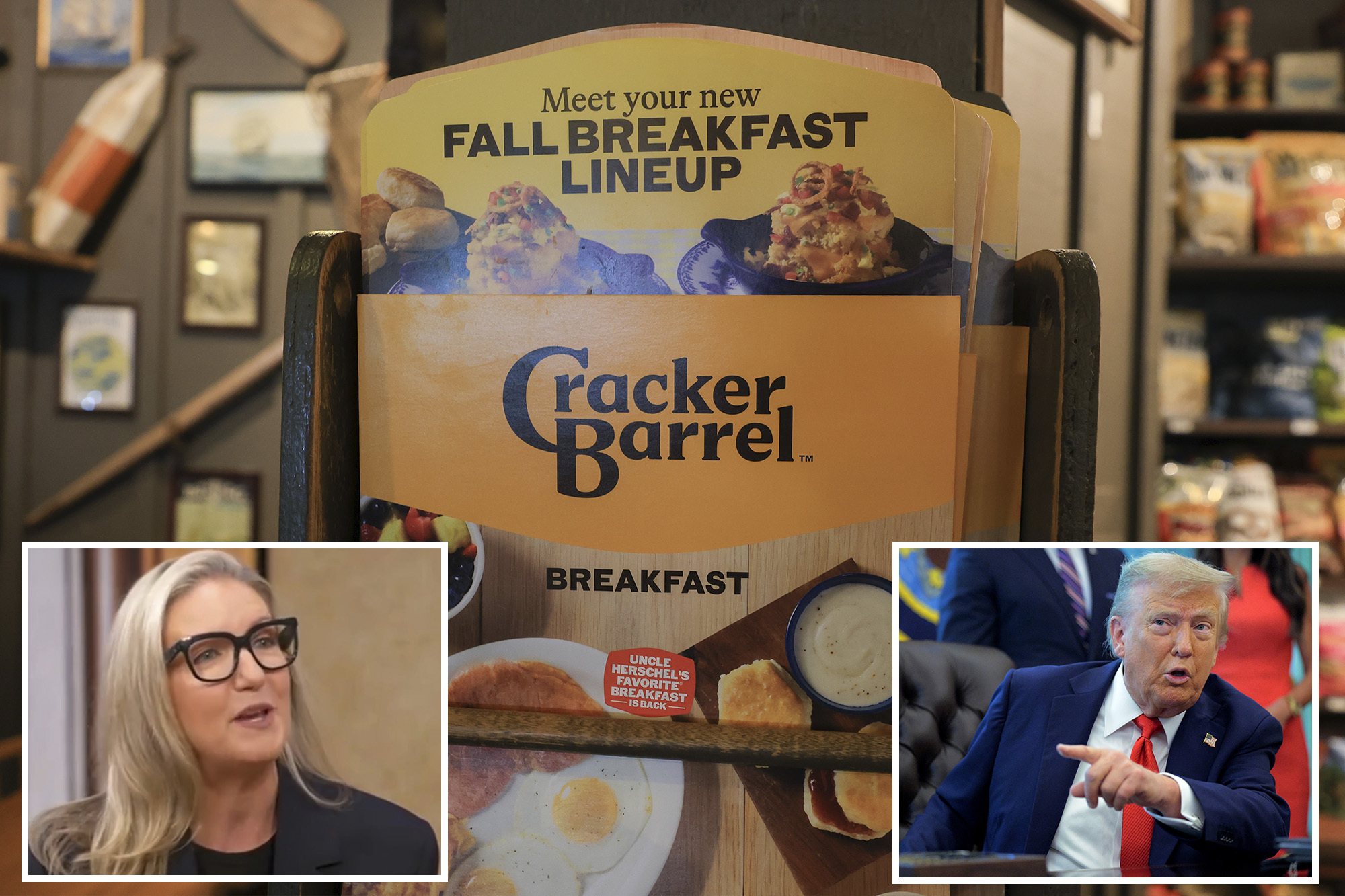 Trump offers blunt advice to Cracker Barrel after controversial rebrand ...
