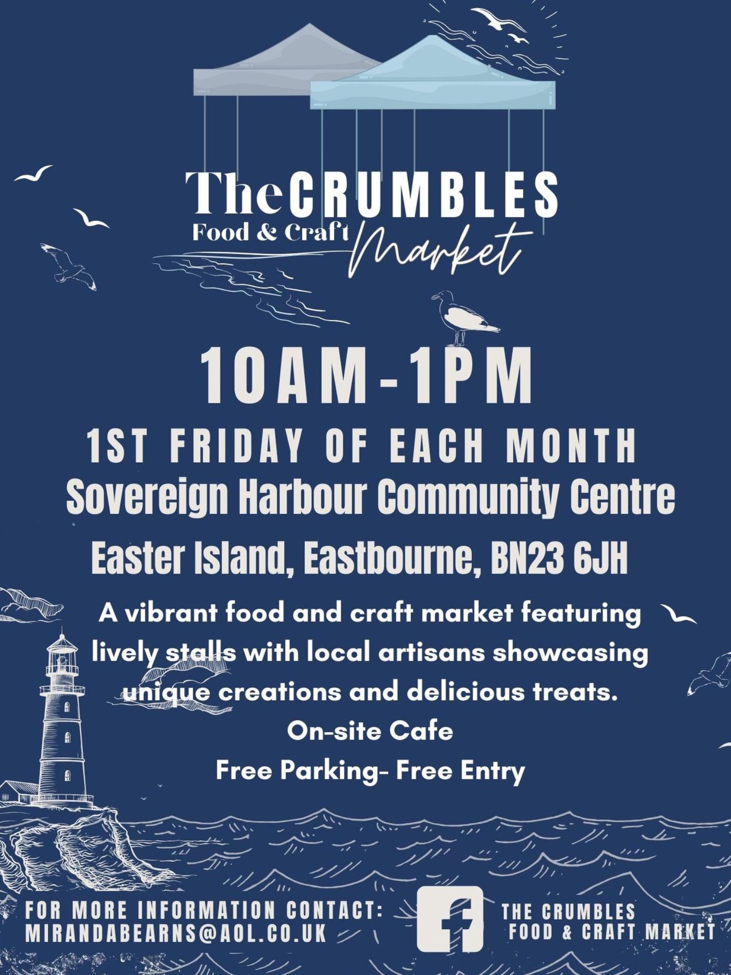 The Crumbles food and craft market returns on Friday 5th September 10-1pm