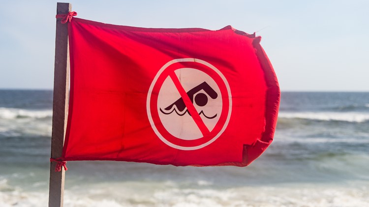 Beach Hazards Warning persists with red flags at Virginia Beach