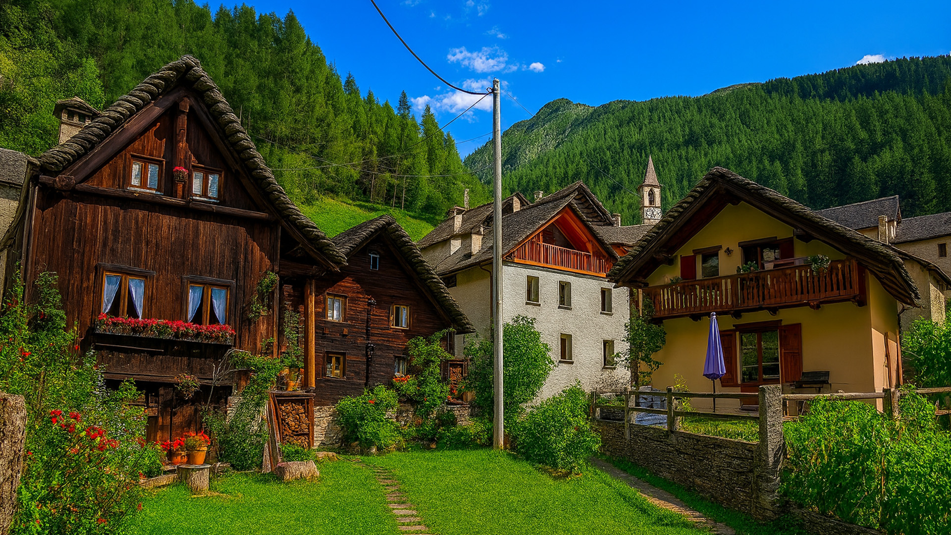 Fusio Switzerland – Alpine Village Surrounded by Ticino Mountains (4K)