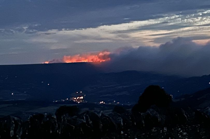 Fire service issue warning to anyone living near wildfire burning for weeks