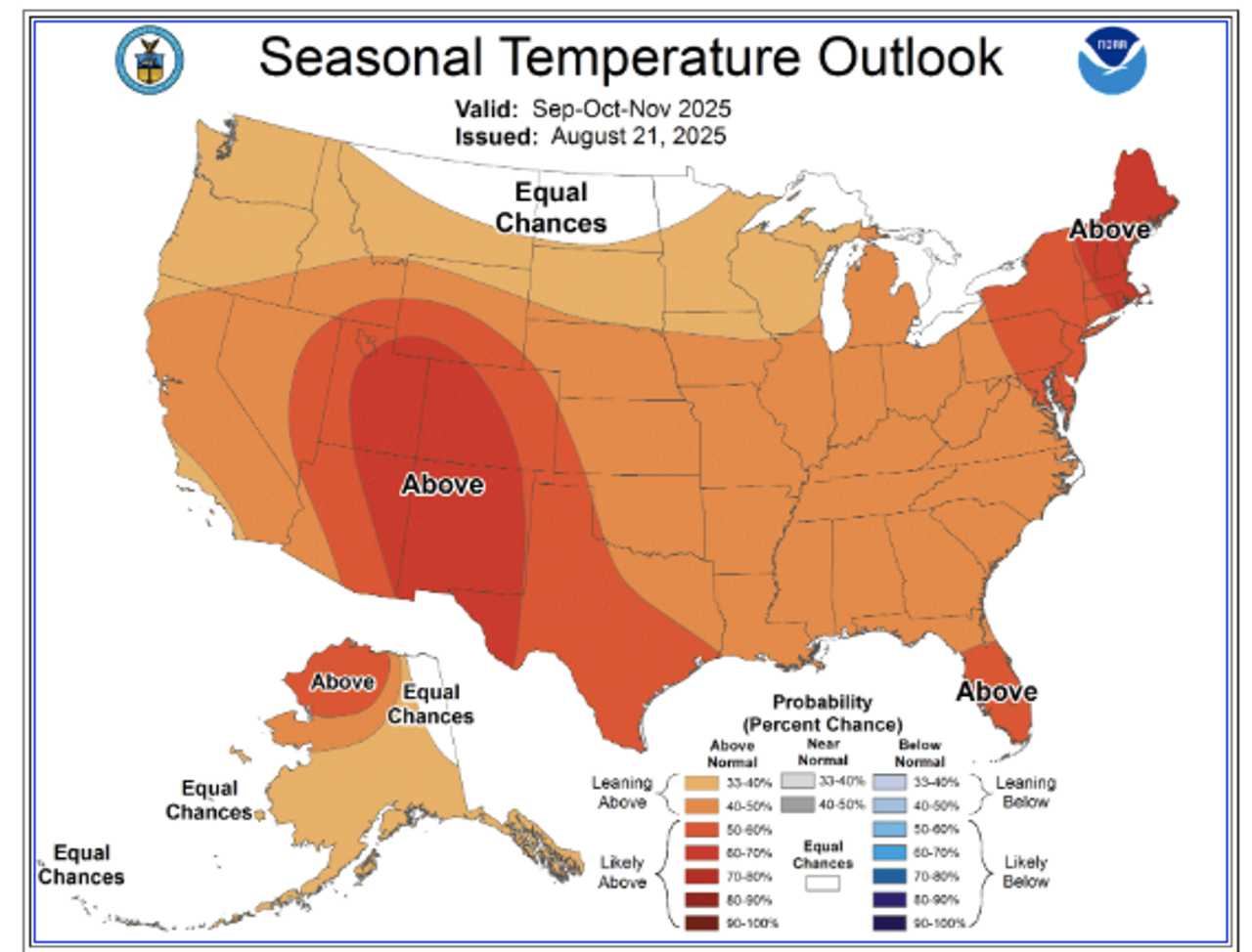 NOAA Releases 3-Month Forecast: Fall Weather Won't Be Ordinary