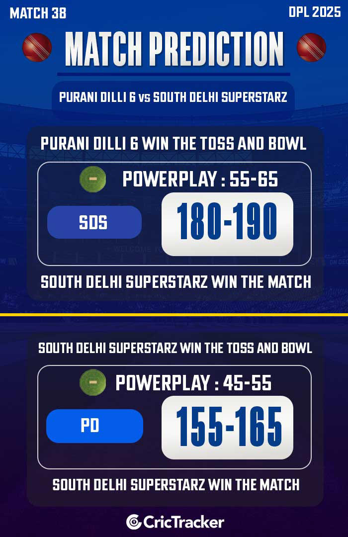 DPL 2025: Match 38, PD vs SDS Match Prediction – Who will win today’s DPL match between PD vs SDS?