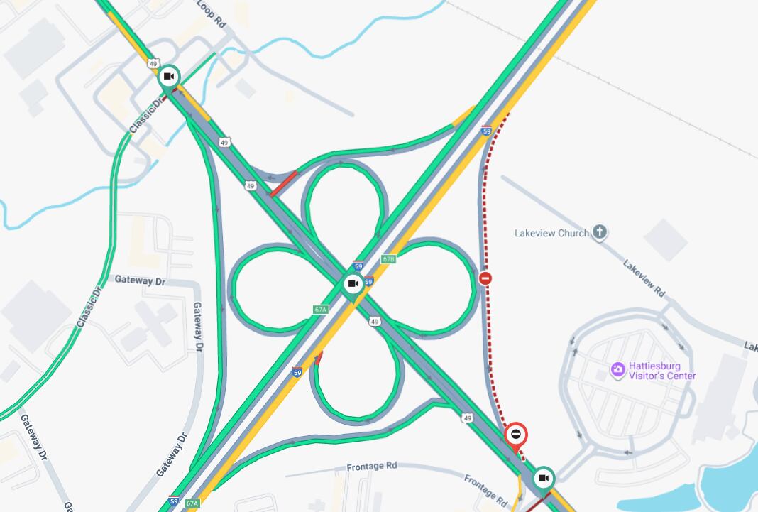 MDOT announces temporary closure of U.S. 49 north ramp to I-59 north
