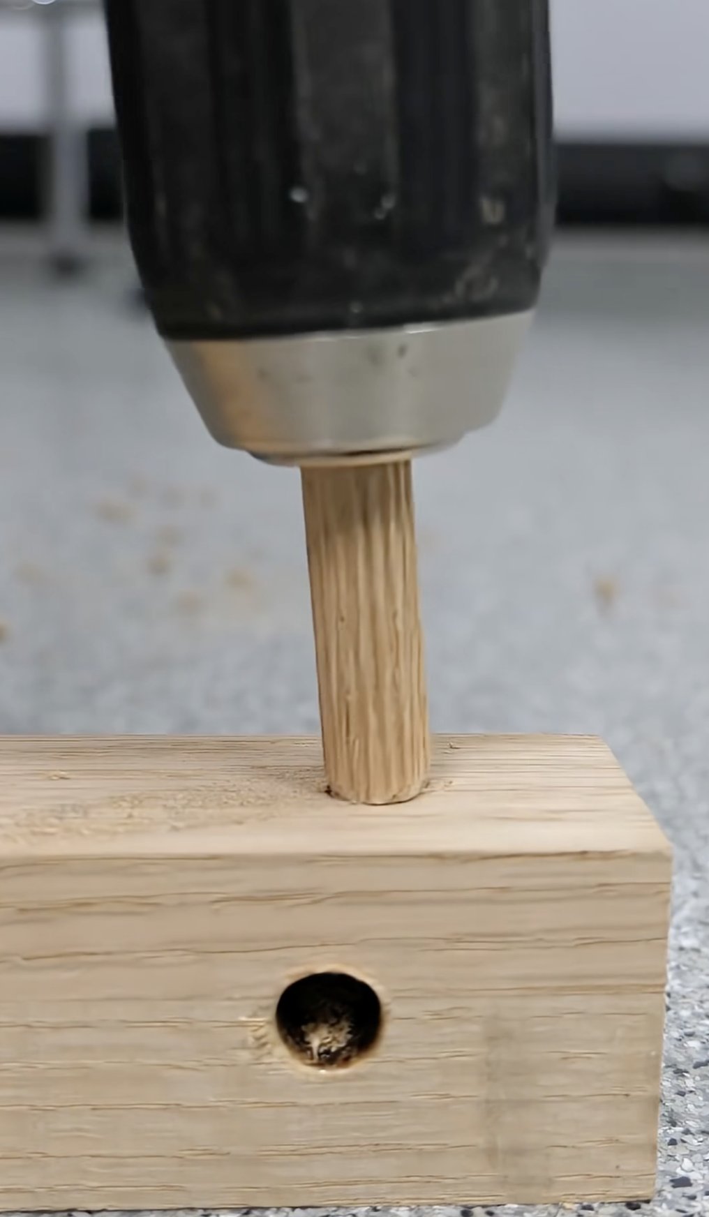 I melted wood with friction
