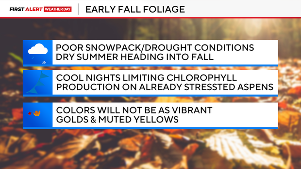 Colorado fall colors 2025 arriving early: See peak foliage forecast