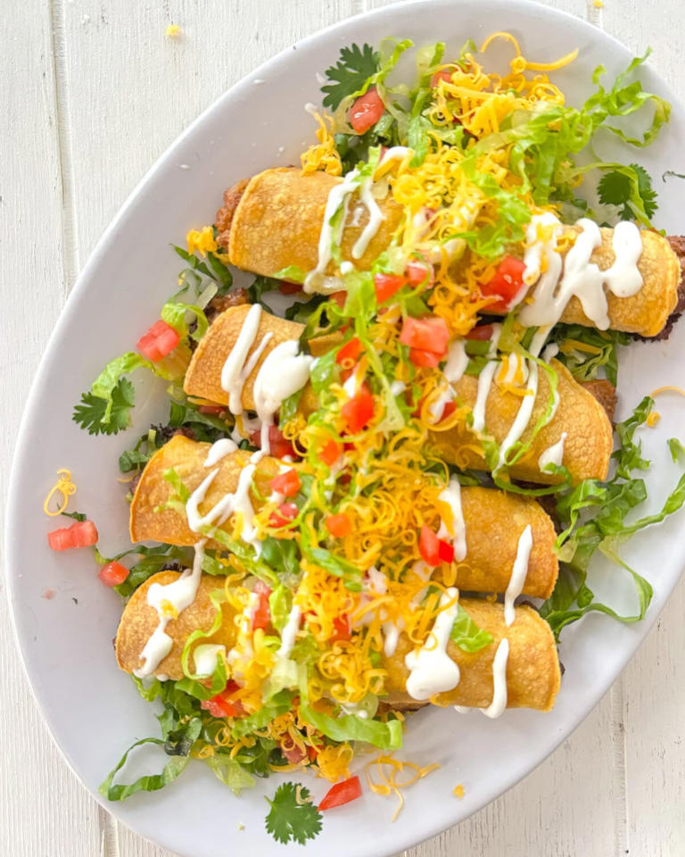 Rolled Tacos Baked and Crispy Taquitos