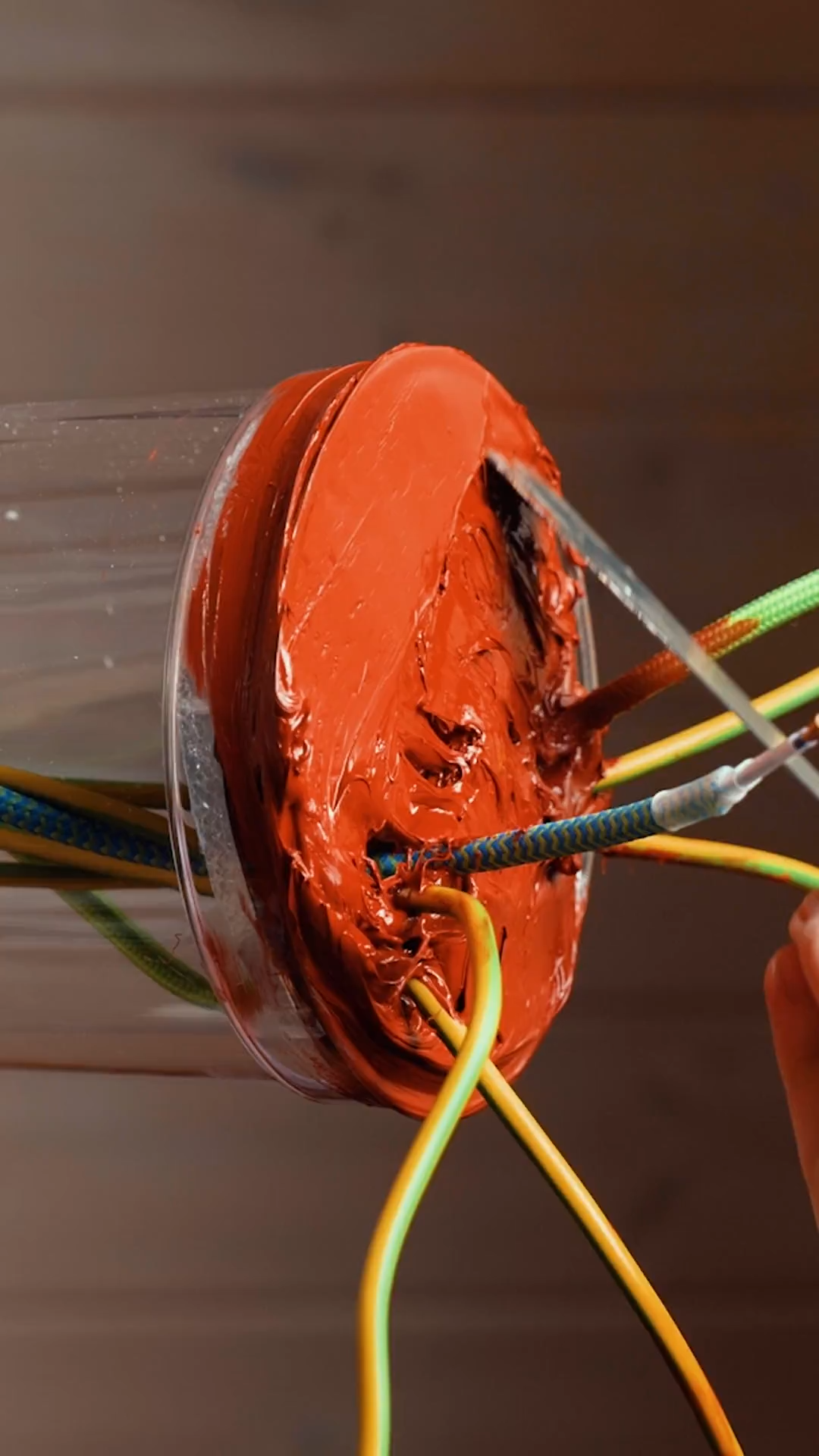 Clever way to seal your wires into a pipe