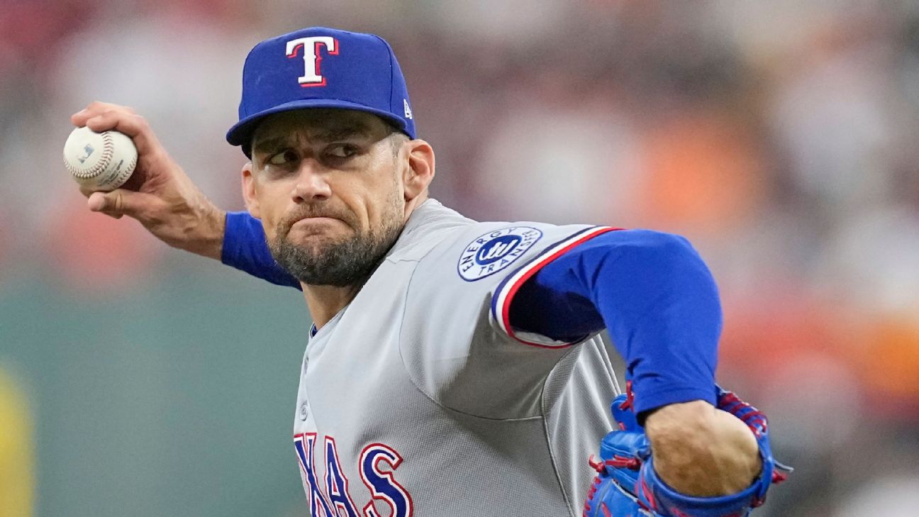 Rangers' Nathan Eovaldi has rotator cuff strain, likely done for '25