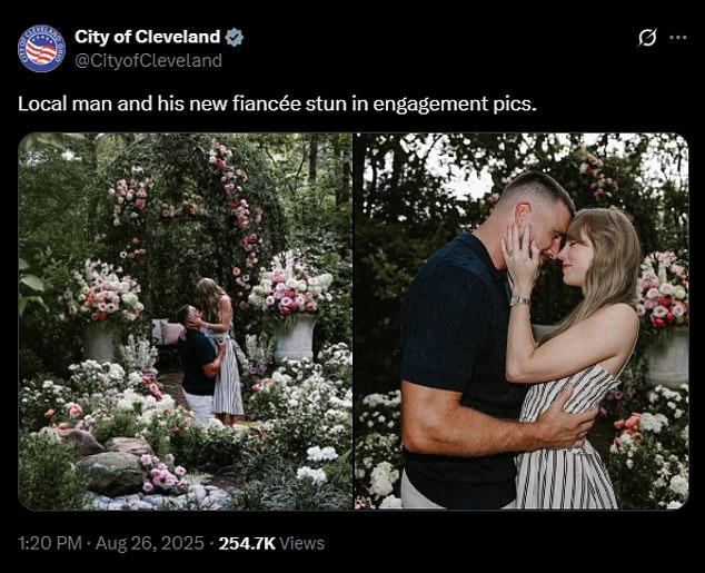 City of Cleveland wins the Taylor Swift engagement coverage with ...