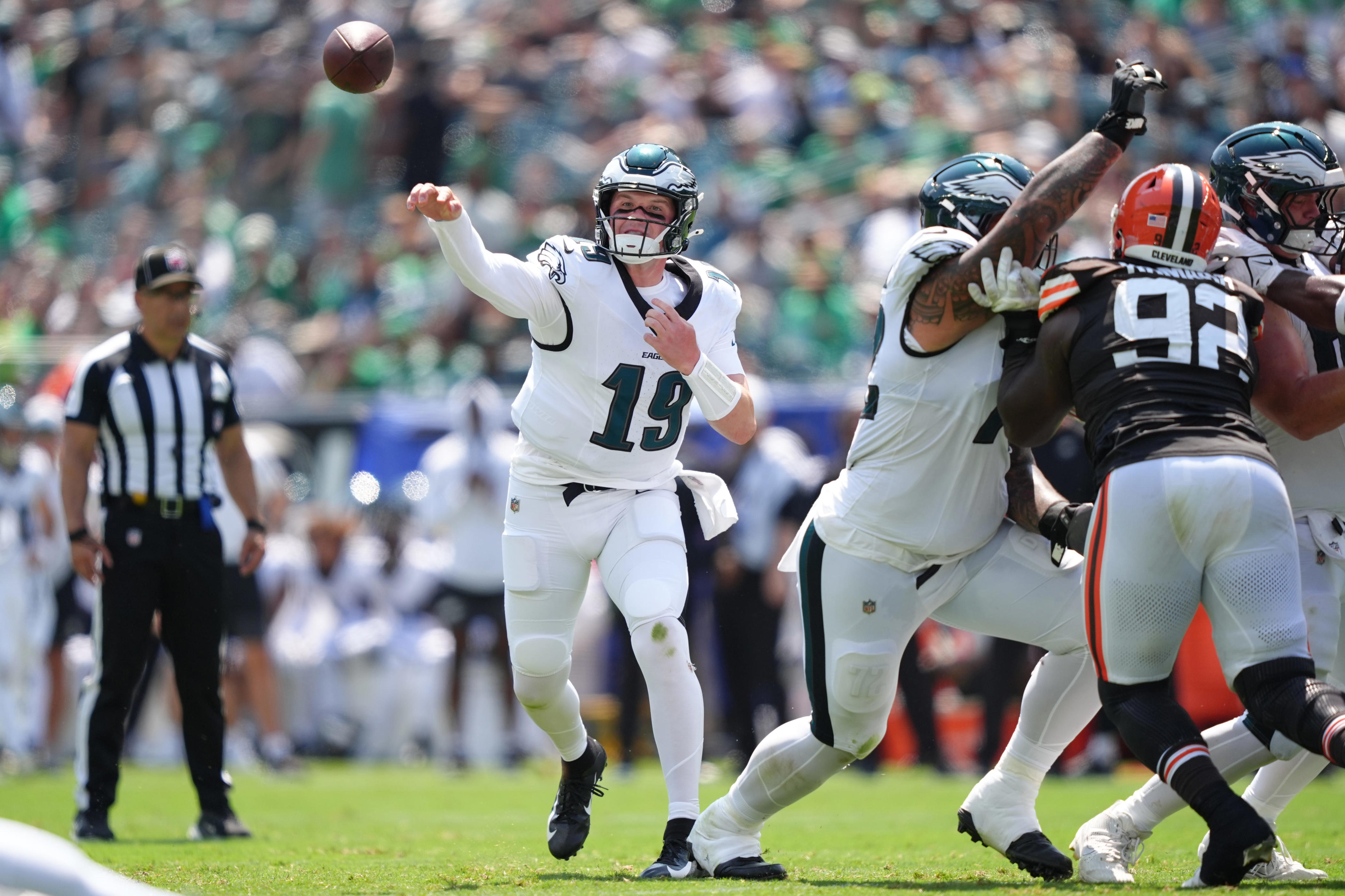 Eagles announce practice squad. QB Kyle McCord returning, ex-Broncos RB signed