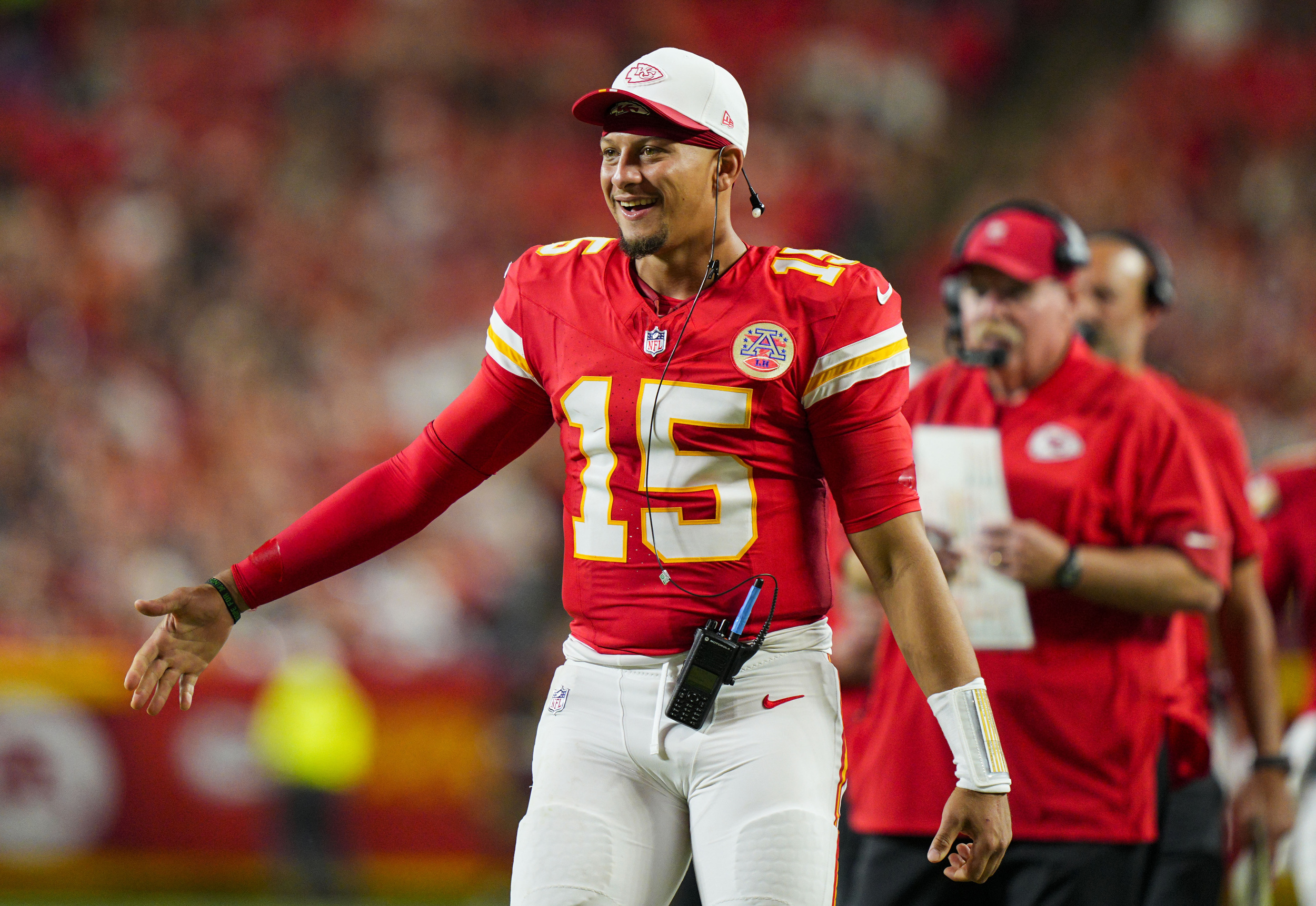Patrick Mahomes and his wife Brittany react to Travis Kelce and Taylor Swift’s engagement