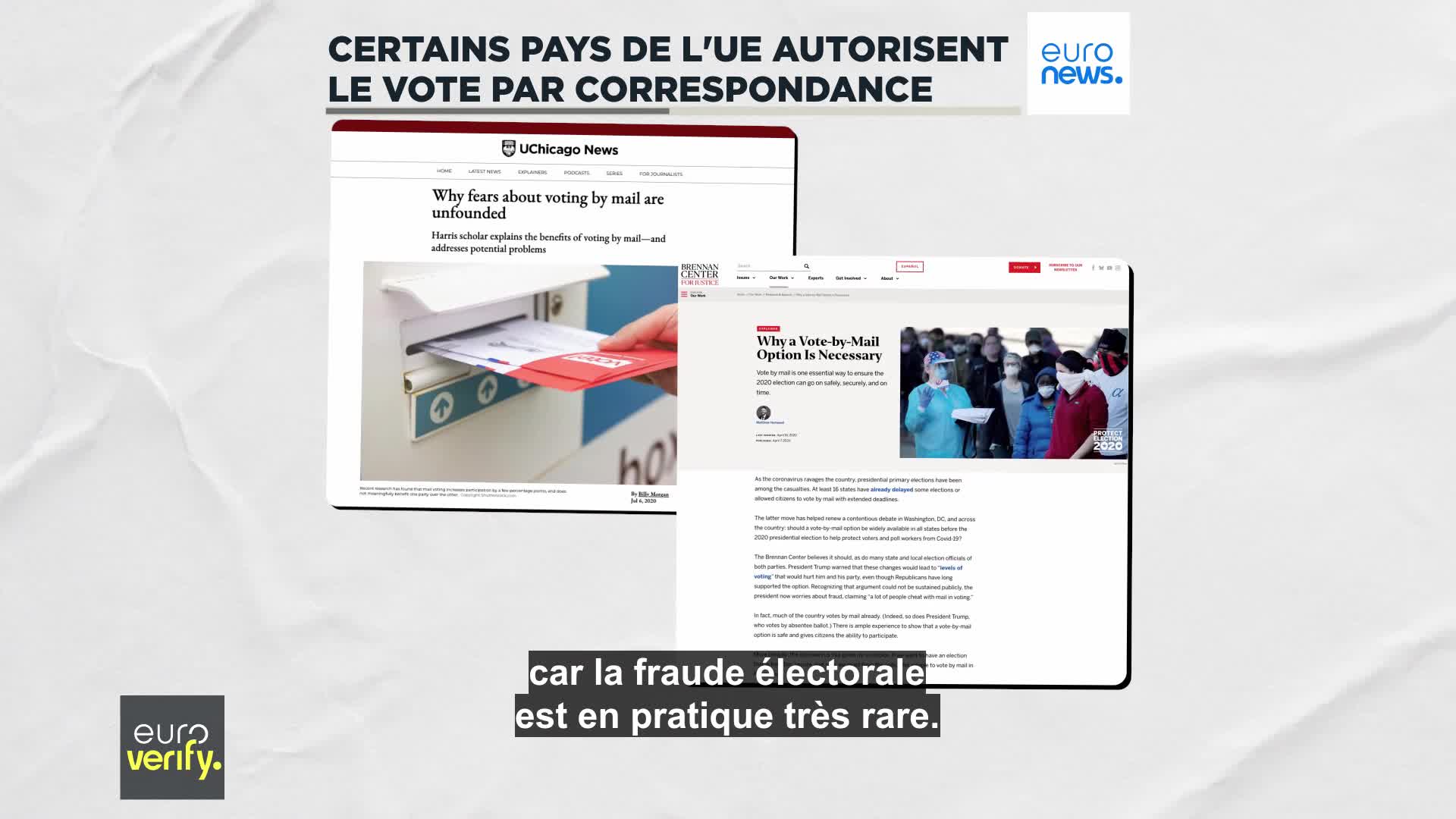 Vérification des faits : le vote par correspondance, une méthode ...