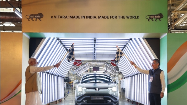 PM Modi Flags Off Maruti Suzuki's First Made-in-India EV, e Vitara